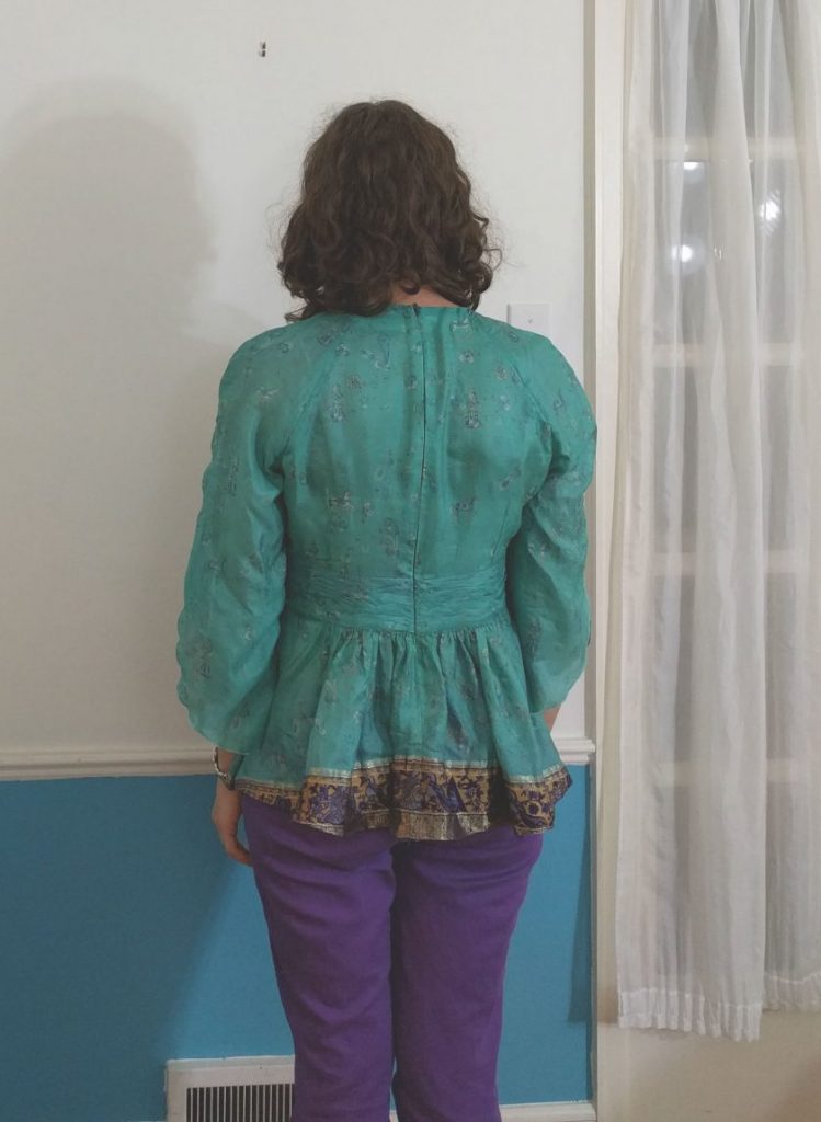 Top from a Vintage Silk Sari – Kiri Made